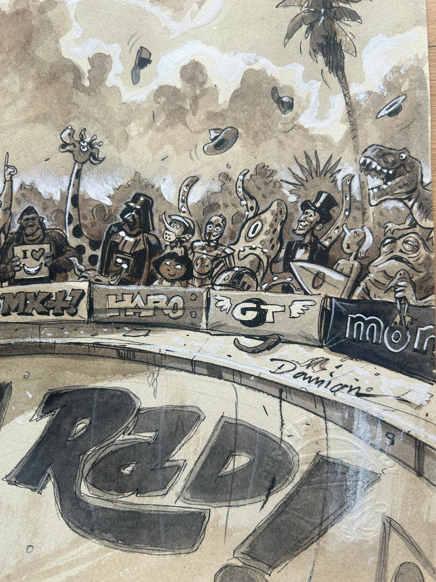 “OUT OF THE PARK” ORIGINAL ART – RADICAL RICK