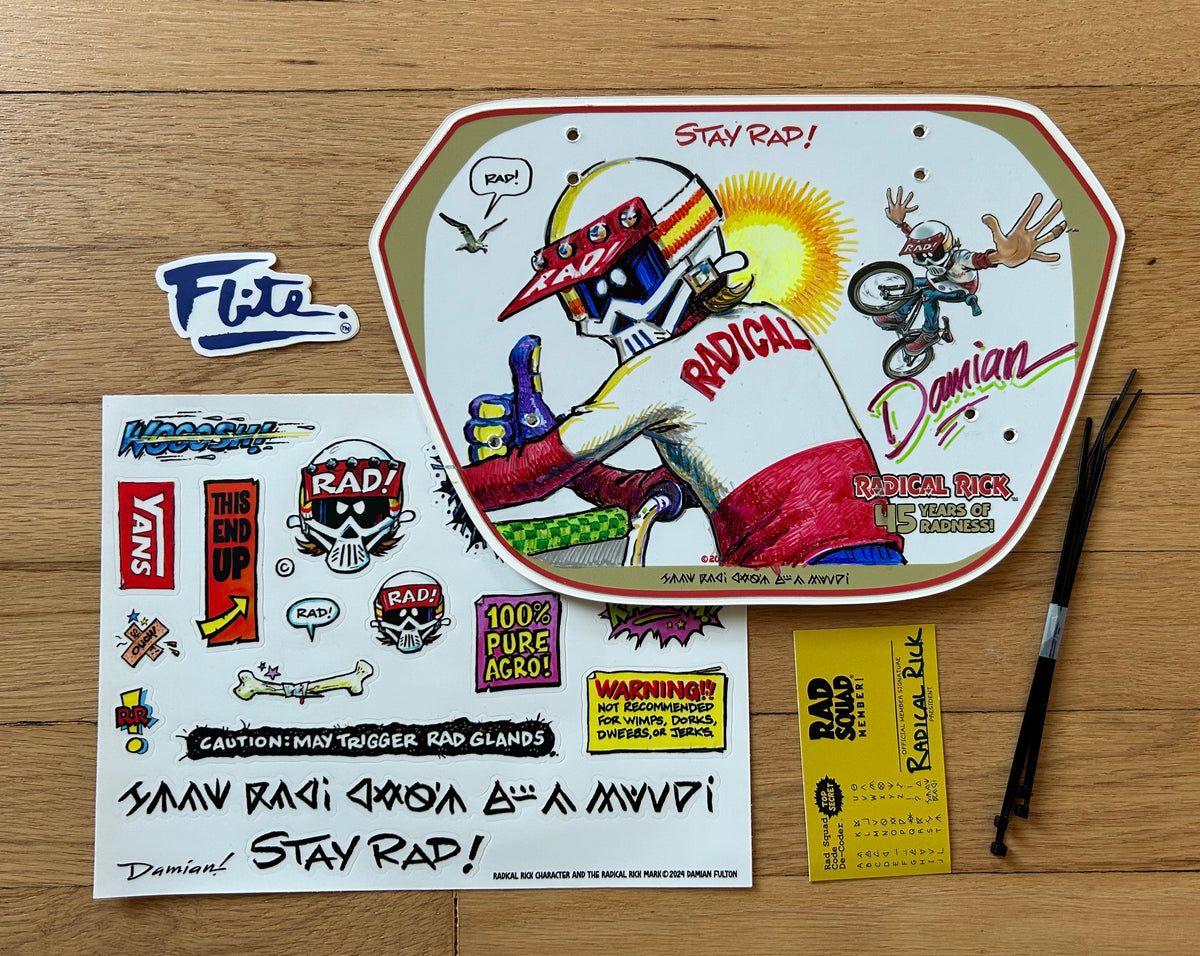 “Thumbs Up! ”Original Art Number Plate – RADICAL RICK