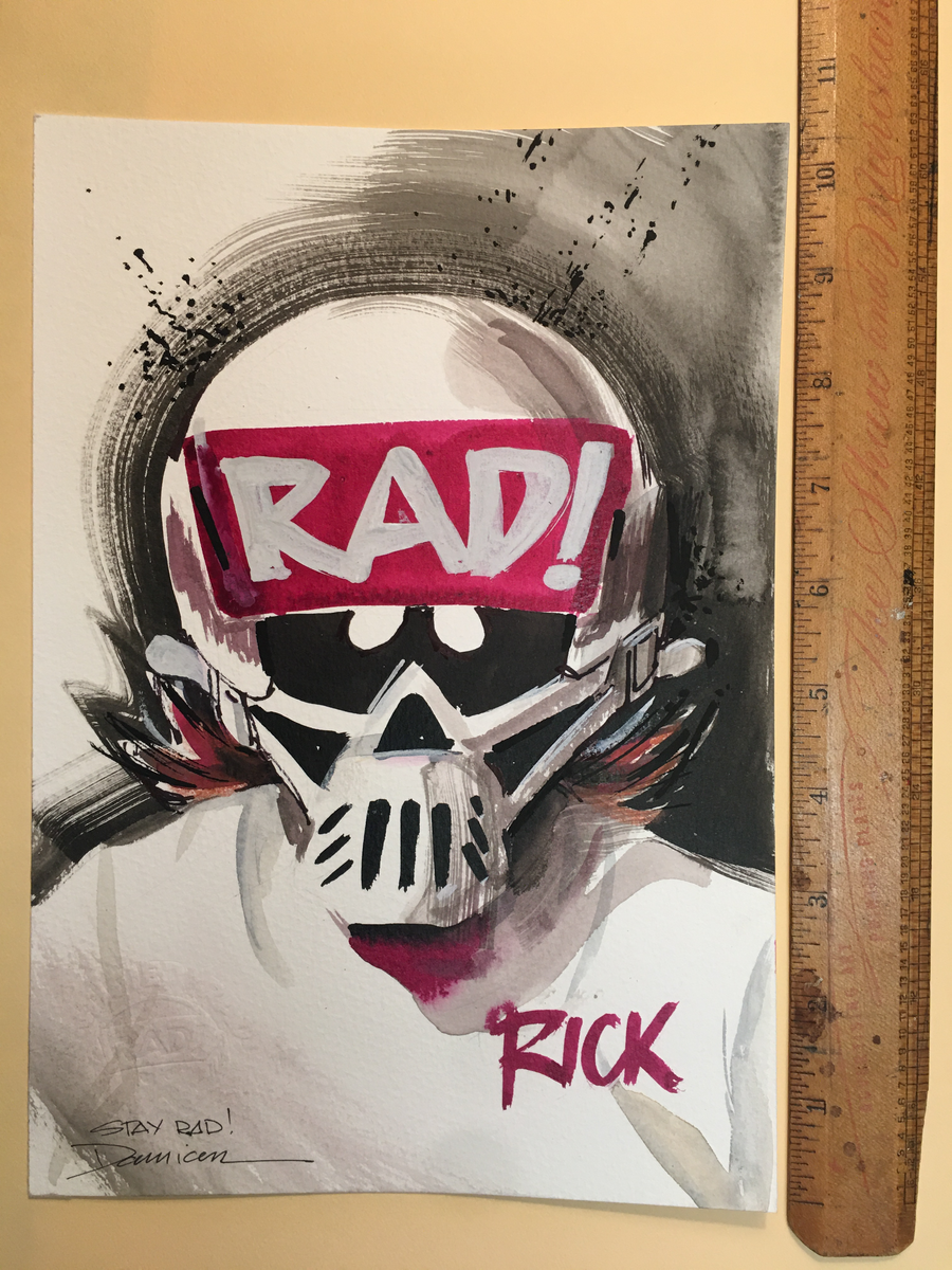"THE FACE OF RAD" Watercolor Portrait – RADICAL RICK