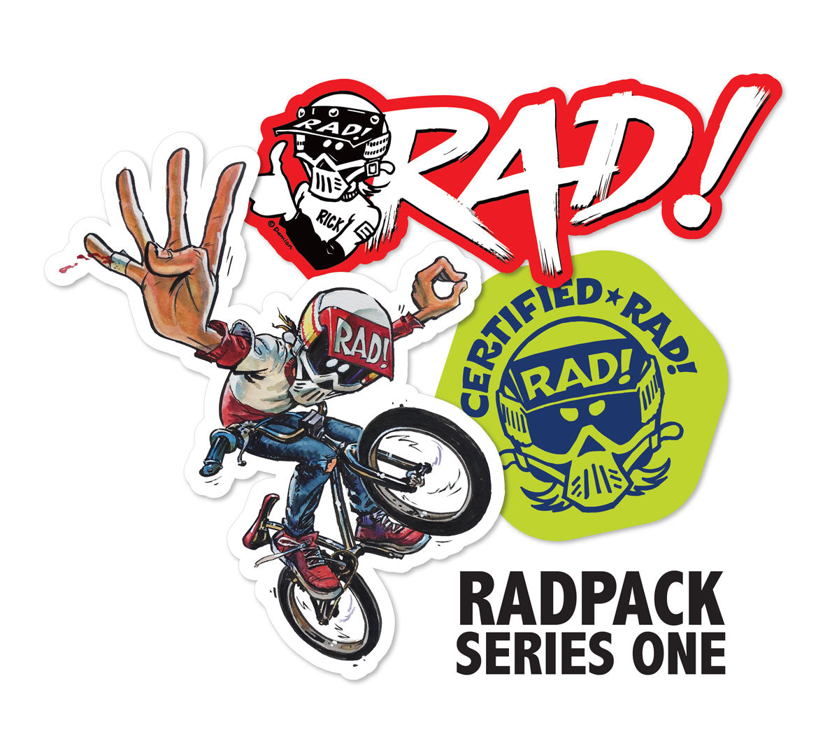RADPACK SERIES ONE Sticker Set – RADICAL RICK
