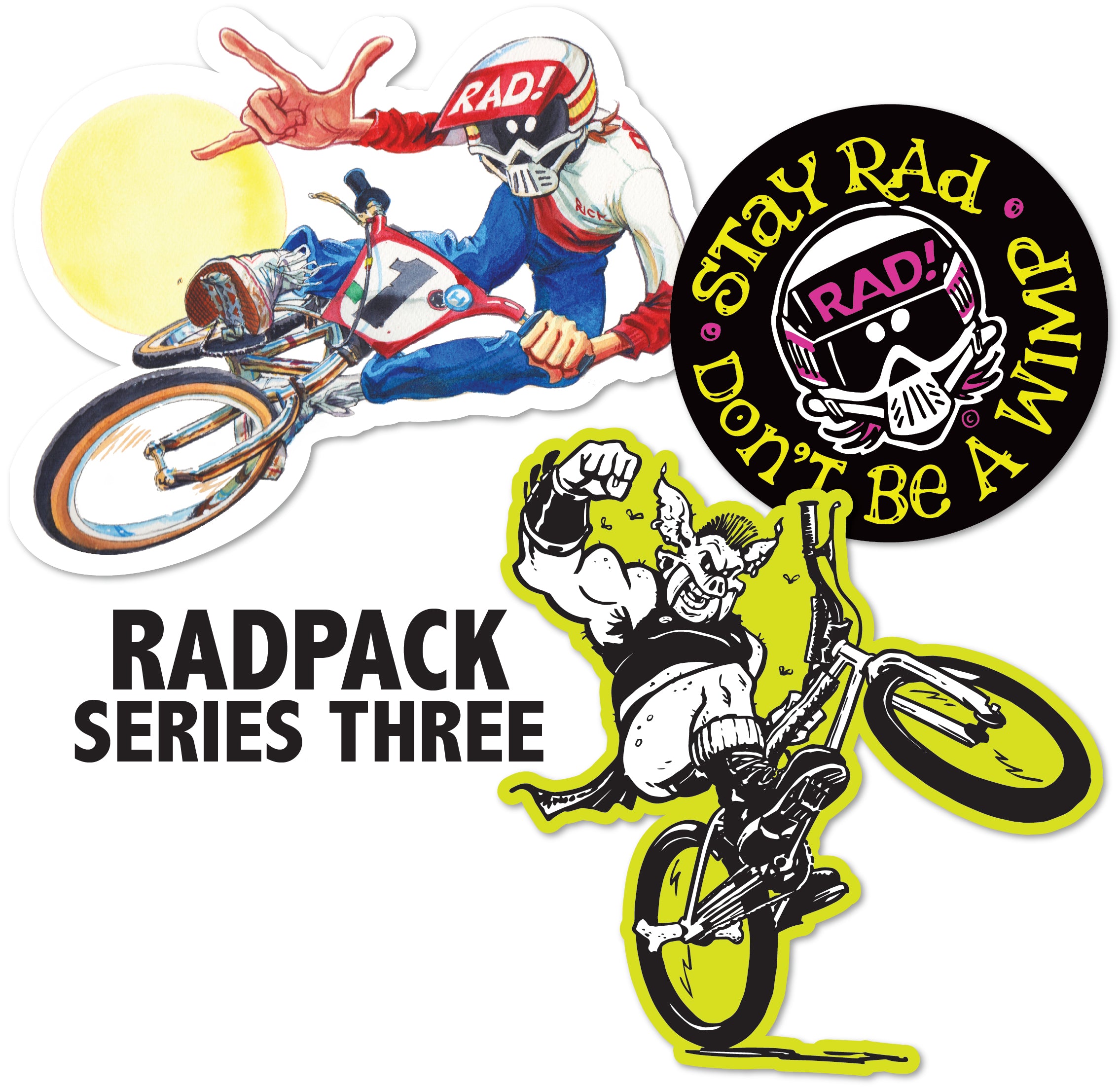RADPACK SERIES THREE Sticker Set – RADICAL RICK