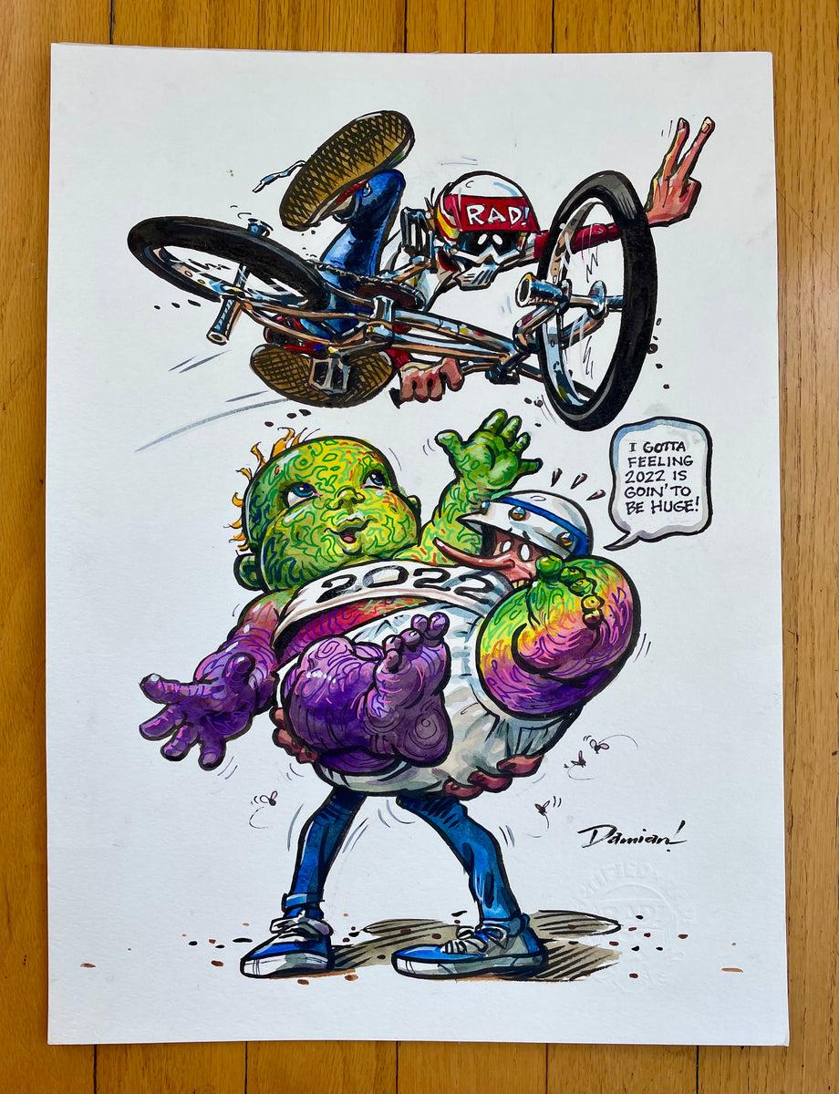 "ONE RAD YEAR" Original Art – RADICAL RICK